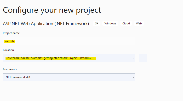 Sitecore 10 With Docker Create A Solution From The Scratch Create Solution And Enable